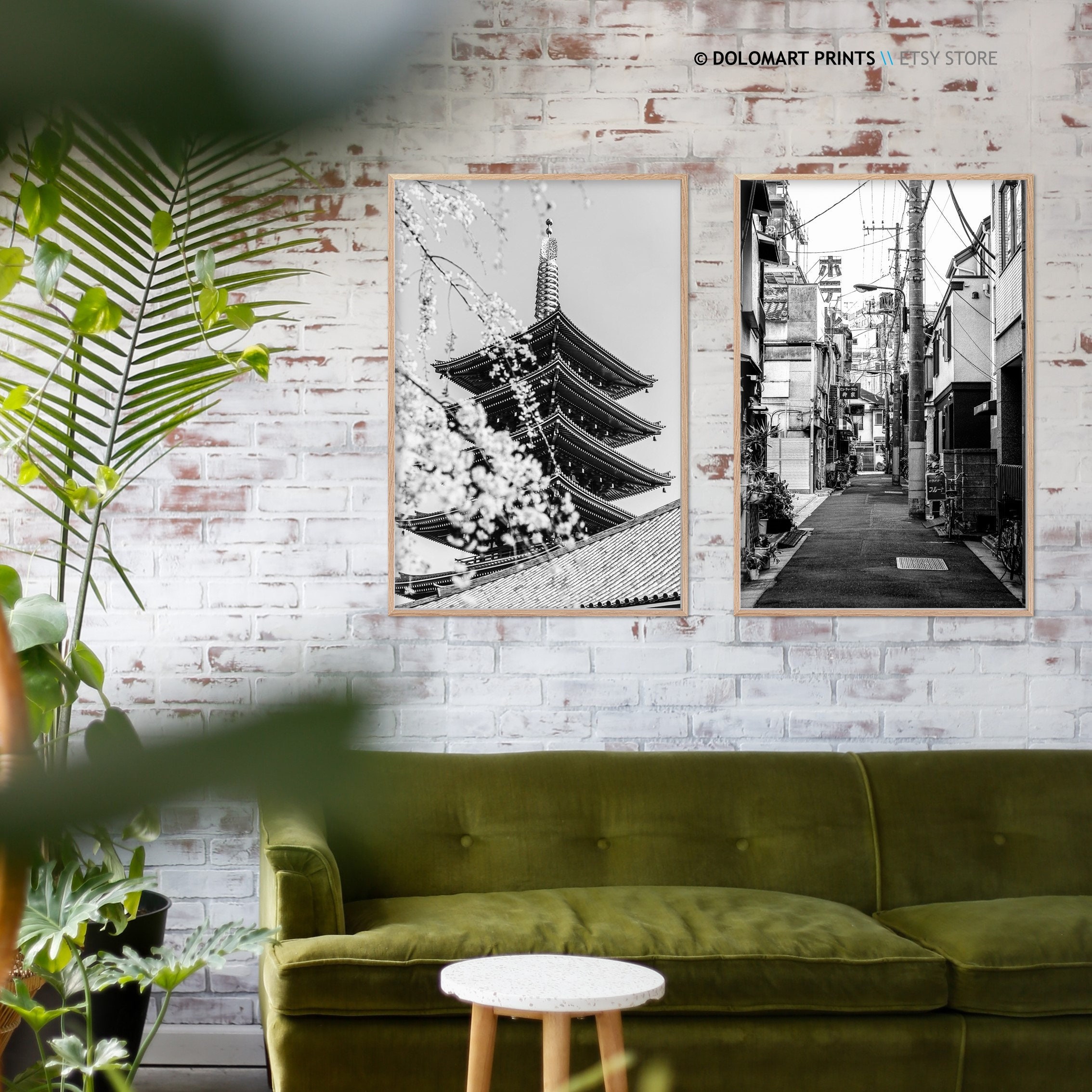 Tokyo Architecture Prints Gallery, Set of 3 Prints, Black and White ...