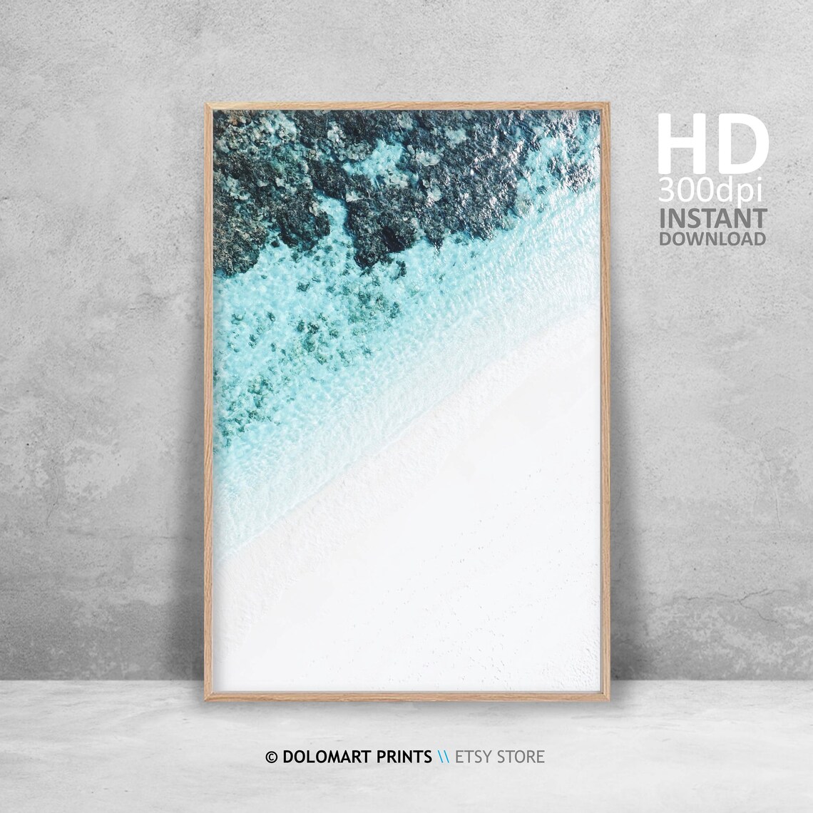 Printable Beach Print Poster Minimal Wall Decor Beach - Etsy