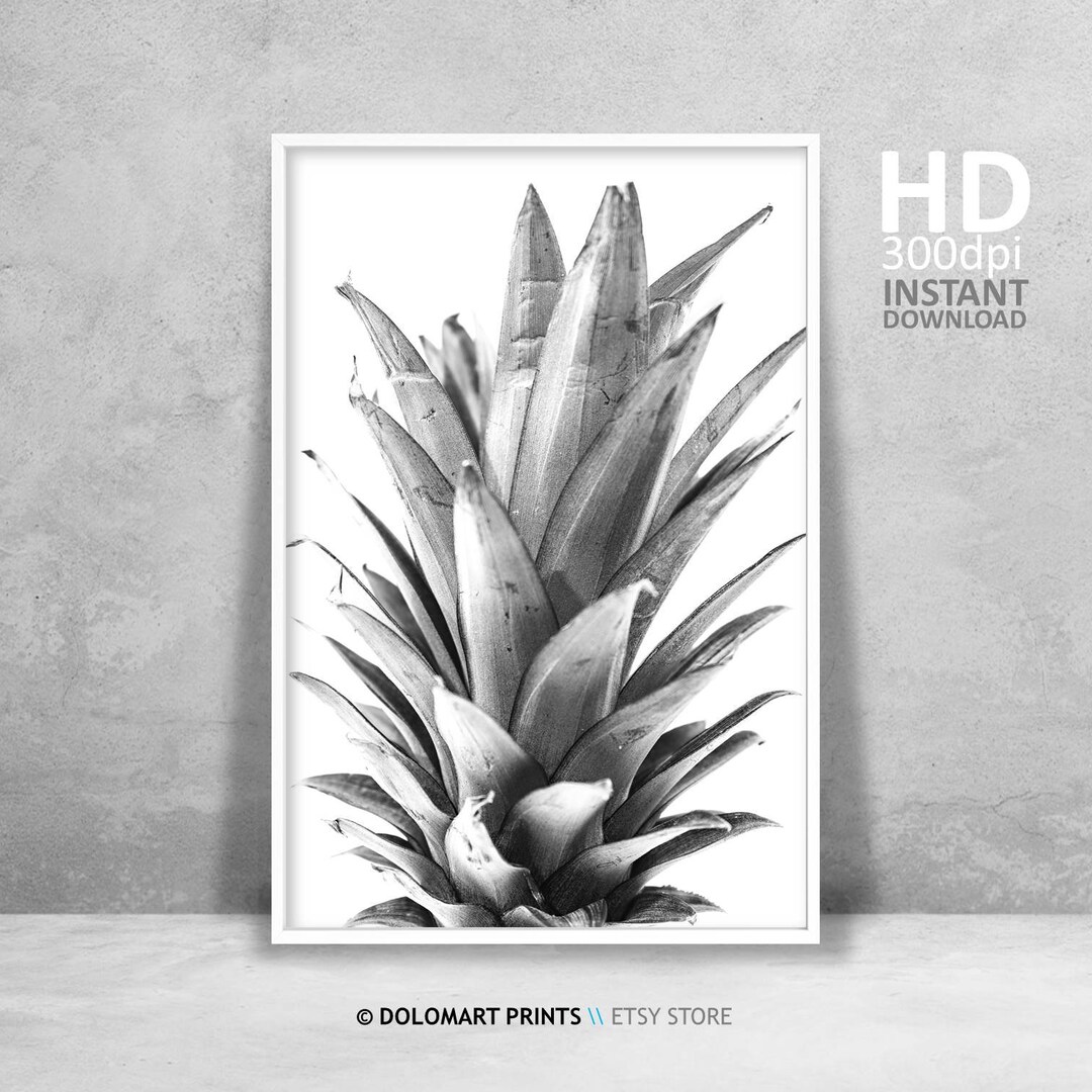 Botanical Print, Ananas Print, Minimal Botanical Print, Modern ...