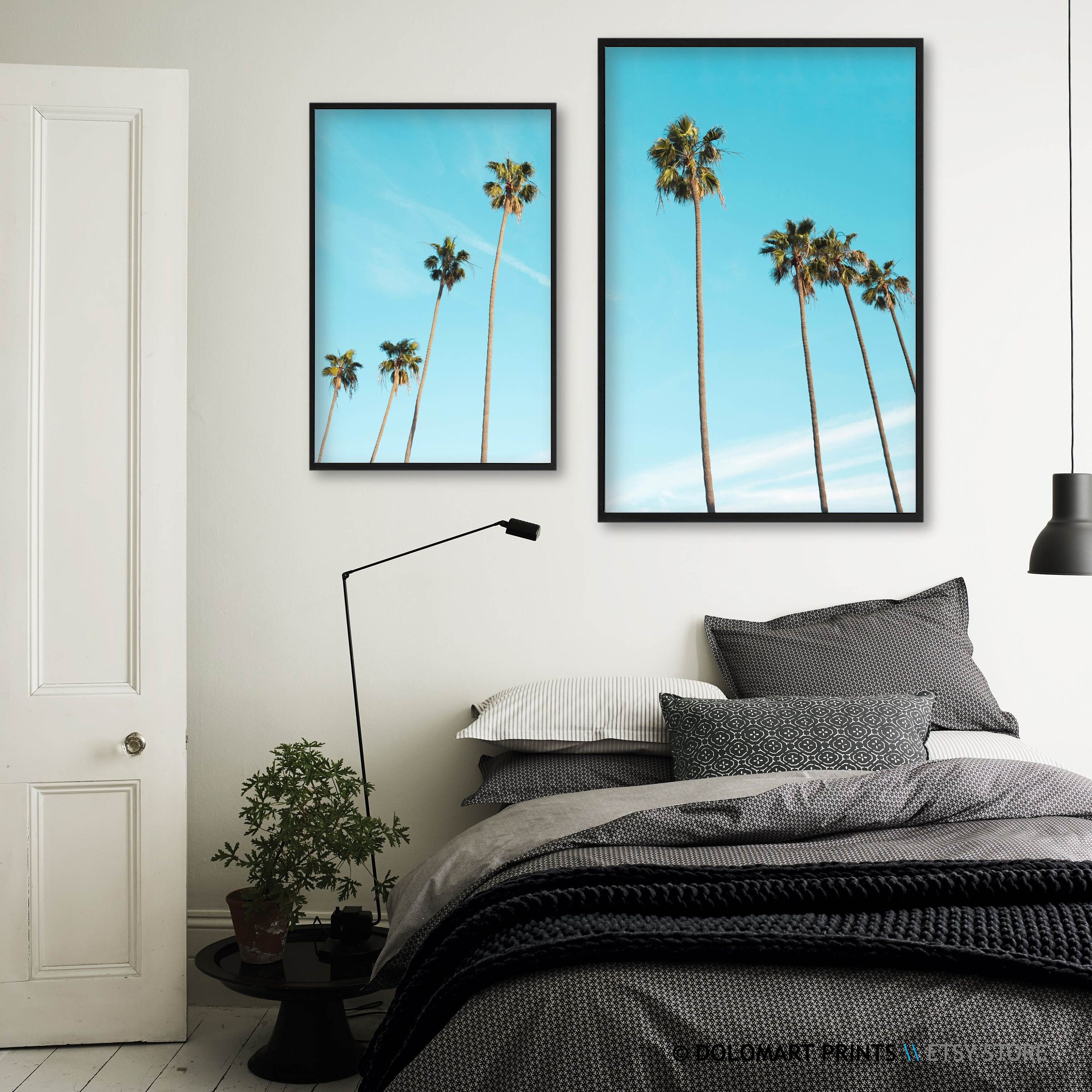 Set of 2 Palm Prints Tropical Printable Art Digital - Etsy