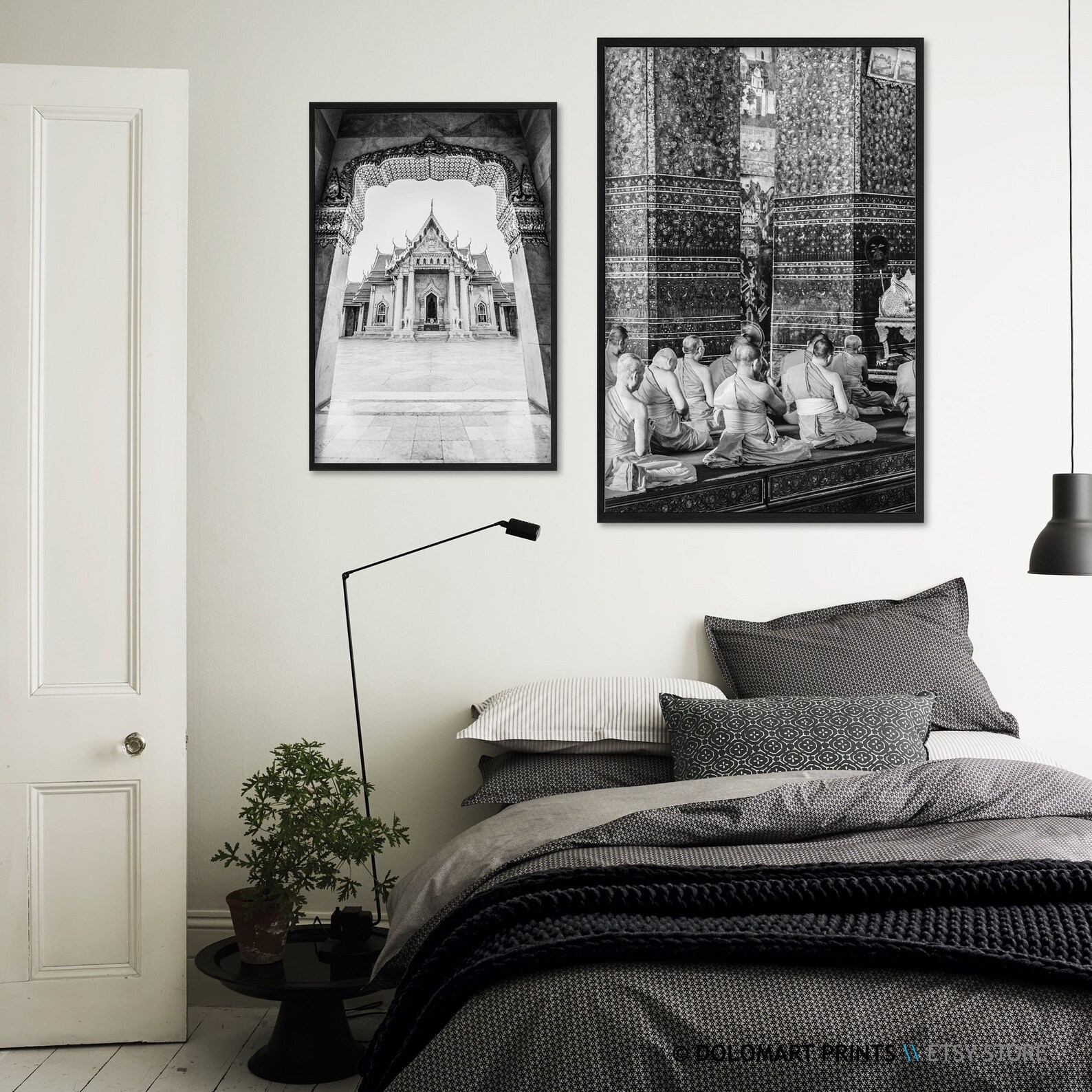 Bangkok Architecture Prints Gallery, Boho Asia Wall Art Decor, Buddhist ...