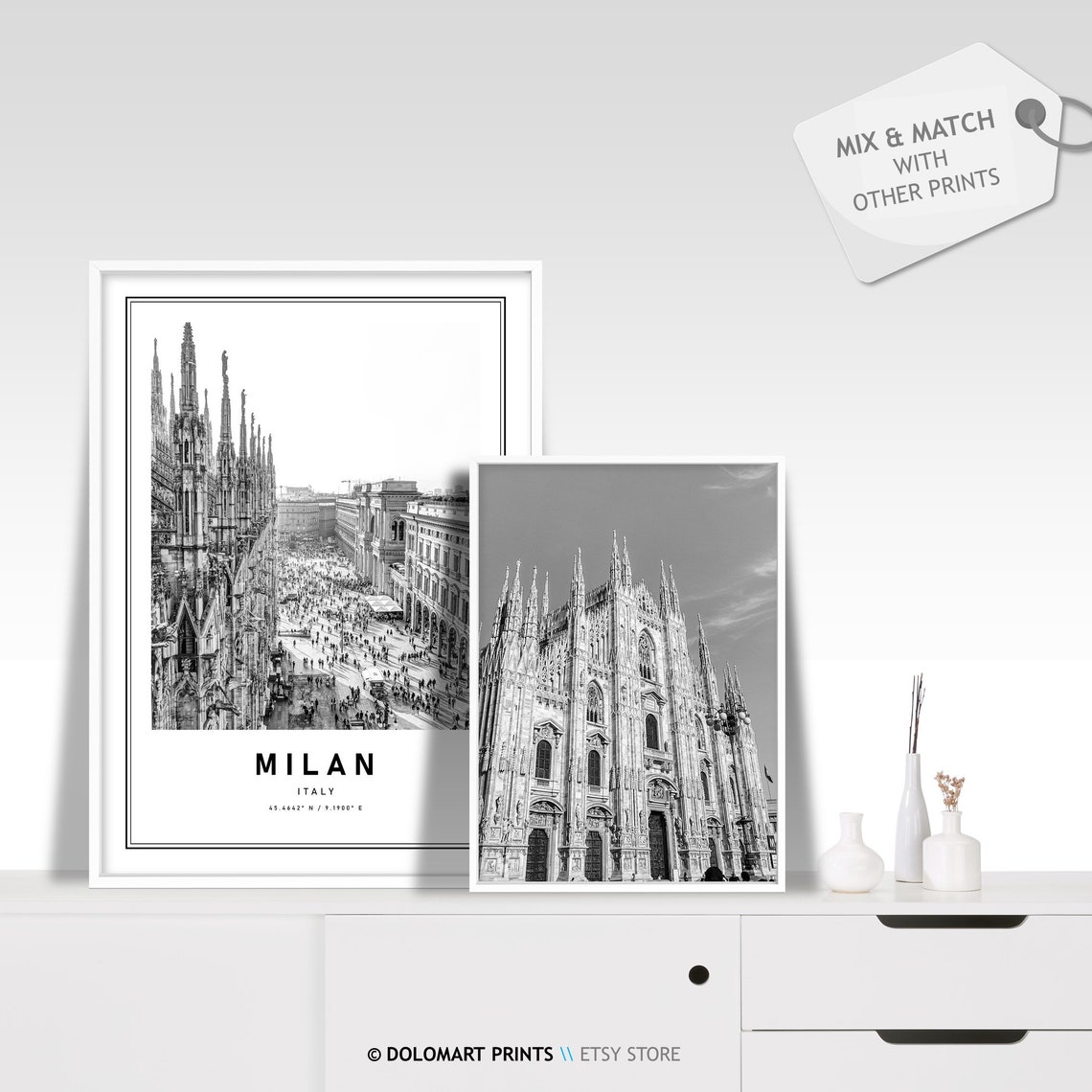 Milan Italy Print Milan Travel Poster Printable Wall Art - Etsy