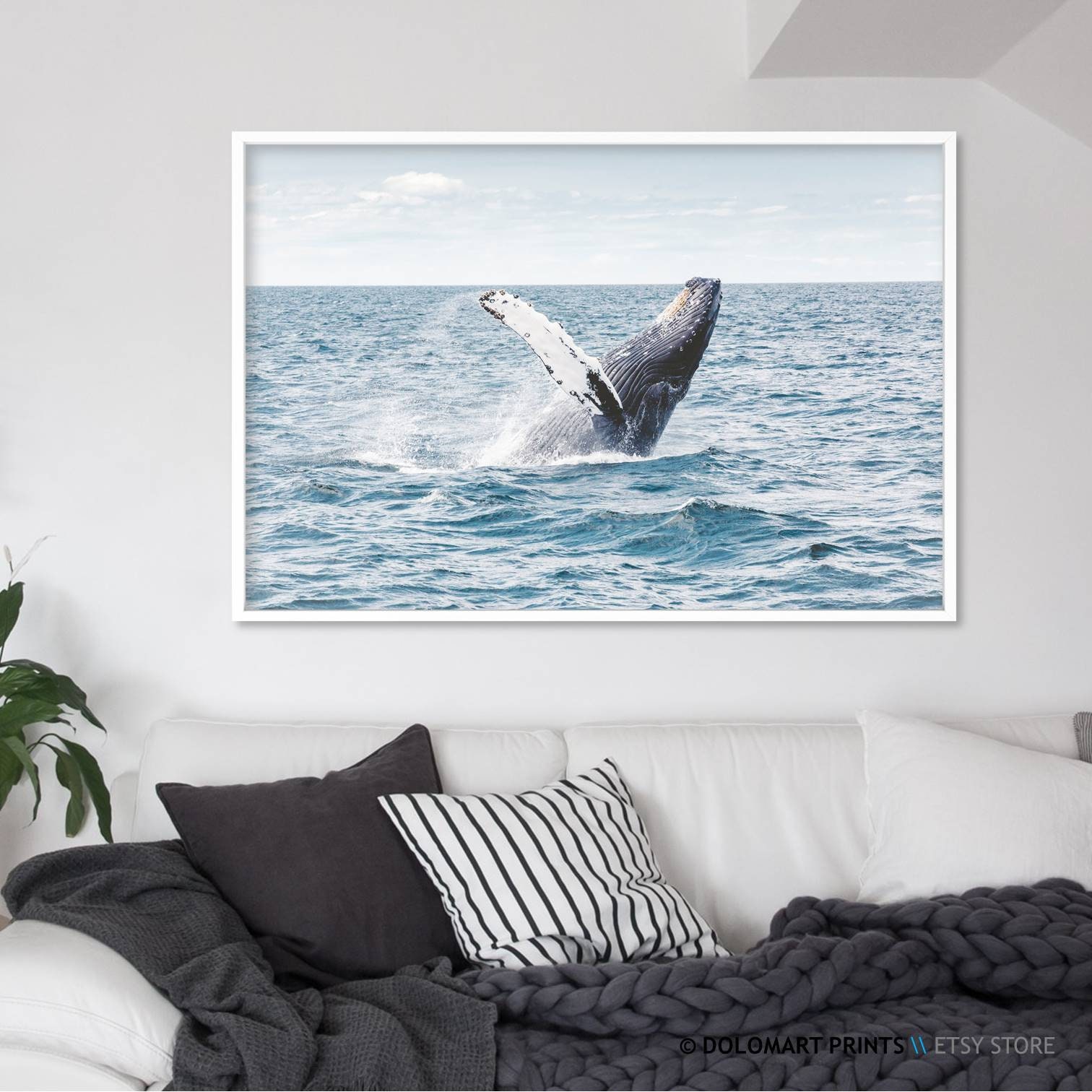 Whale Printable Wall Art Whale Print Beach House Poster - Etsy