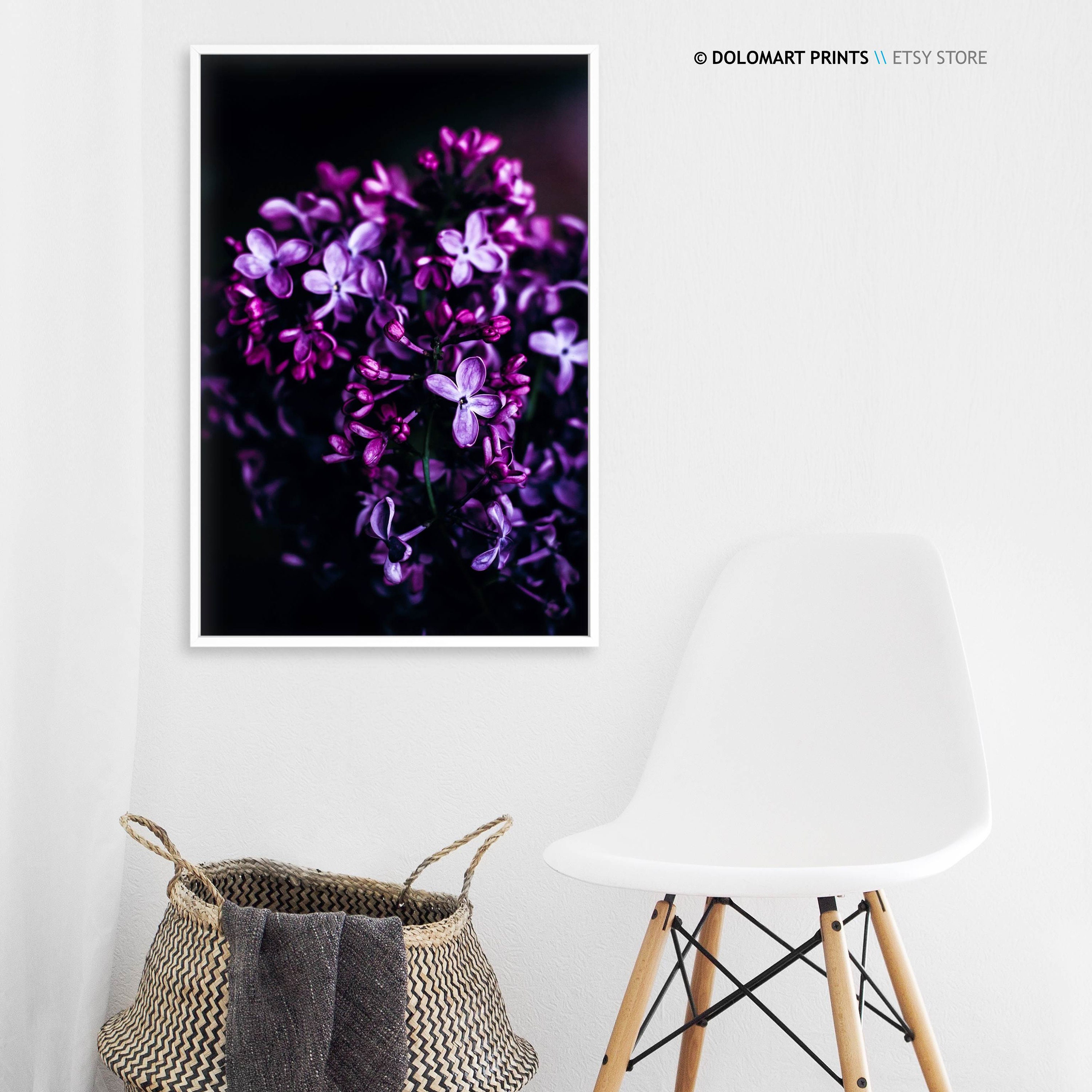 Purple Flower Print Purple Flower Printable Photo Purple | Etsy