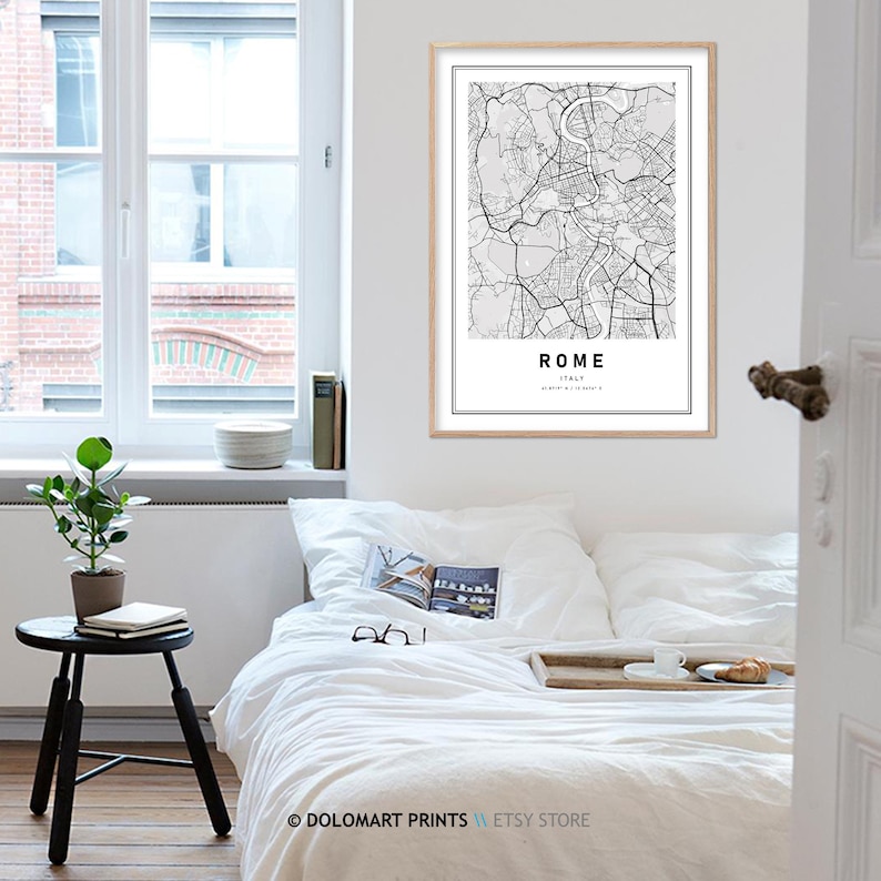 Rome Italy Printable Maps Map of Rome High Resolution - Etsy