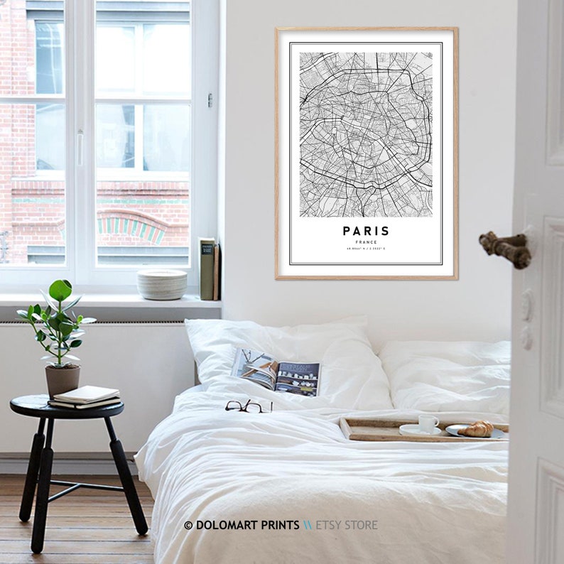 Paris France Printable Maps, Map of Paris, High Resolution Printable ...