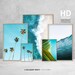 Ocean Printables Poster Set, Tropical Teal Poster Set, Gallery Wall Art ...
