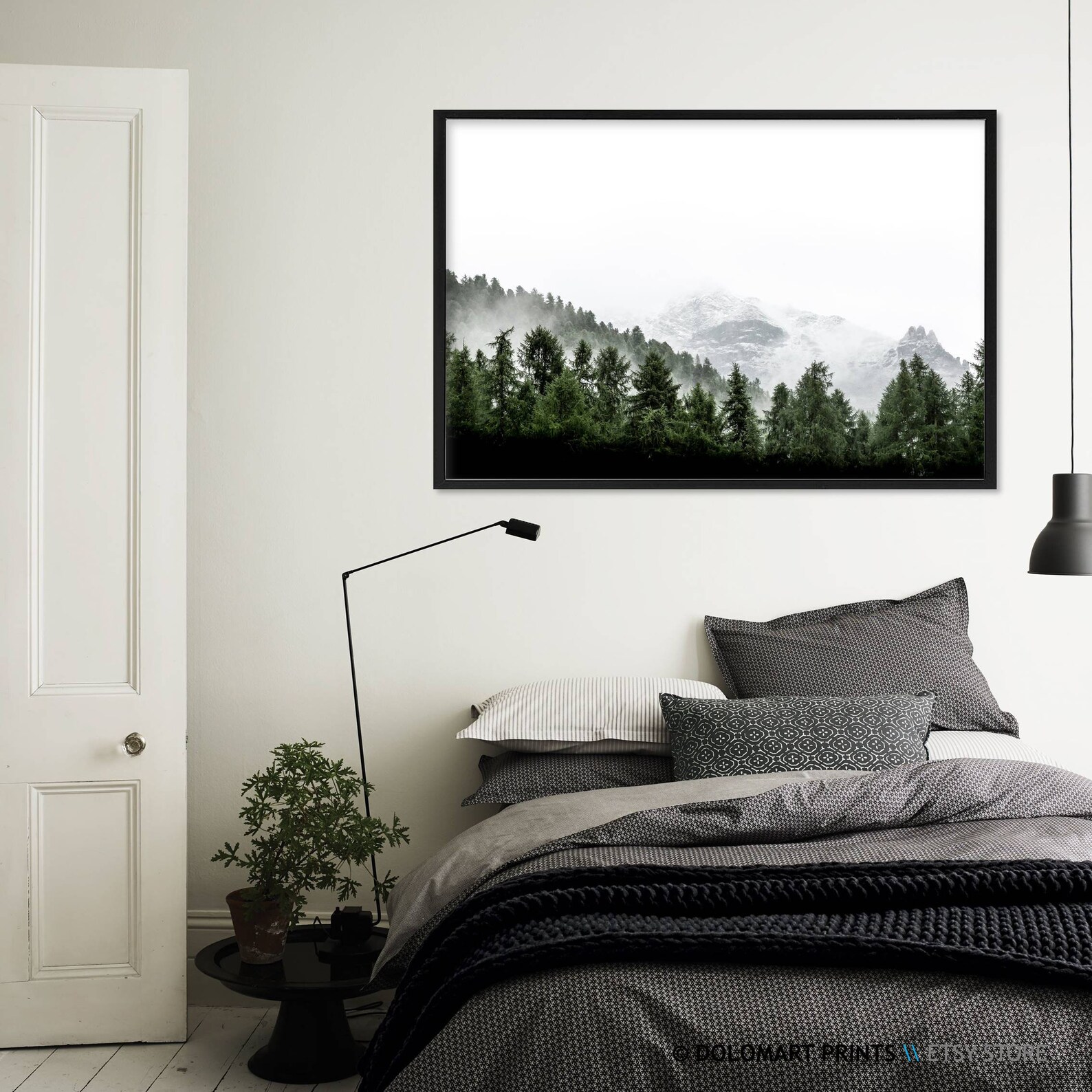 Large Wall Art Forest Print Mountain Prints Green Forest - Etsy