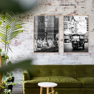 Bangkok Architecture Prints Gallery, Boho Asia Wall Art Decor, Buddhist ...