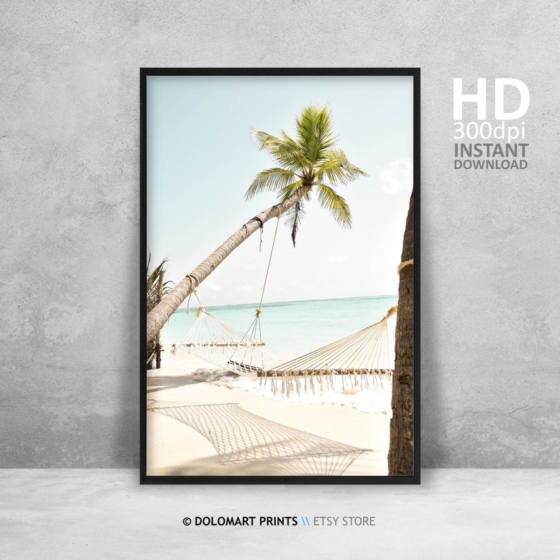 Palm Tree Print Vintage Tropical Wall Art Home Decor | Etsy Palm Tree Print Vintage Tropical Wall Art Home Decor | Etsy