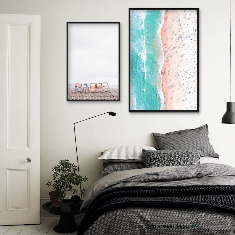 Coastal Printables Set Teal Poster Set Gallery Wall Art - Etsy