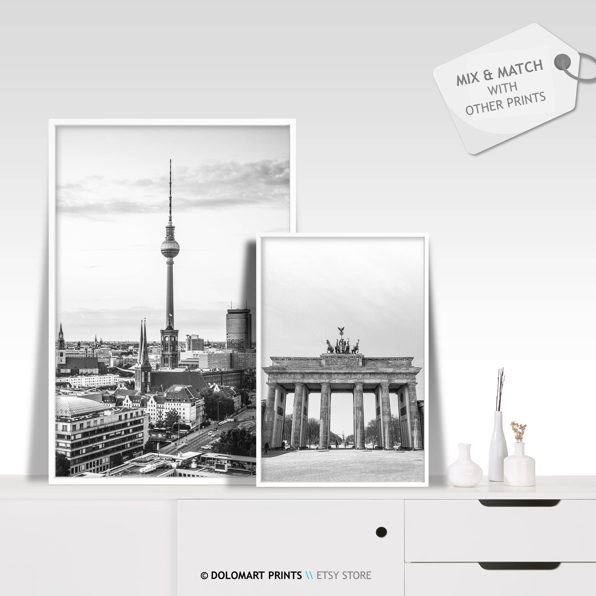 Berlin Architecture Print Wall Art Berlin Travel Poster | Etsy