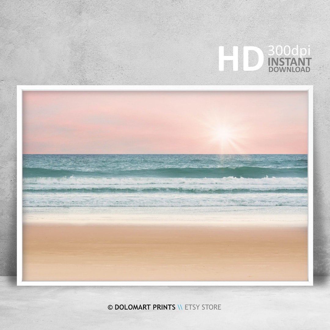 Ocean Print Sea Foam Waves Art Print Water Minimalist Poster Nautical ...