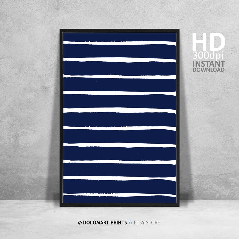 Indigo Blue Abstract Wall Art Watercolor Painting Modern - Etsy