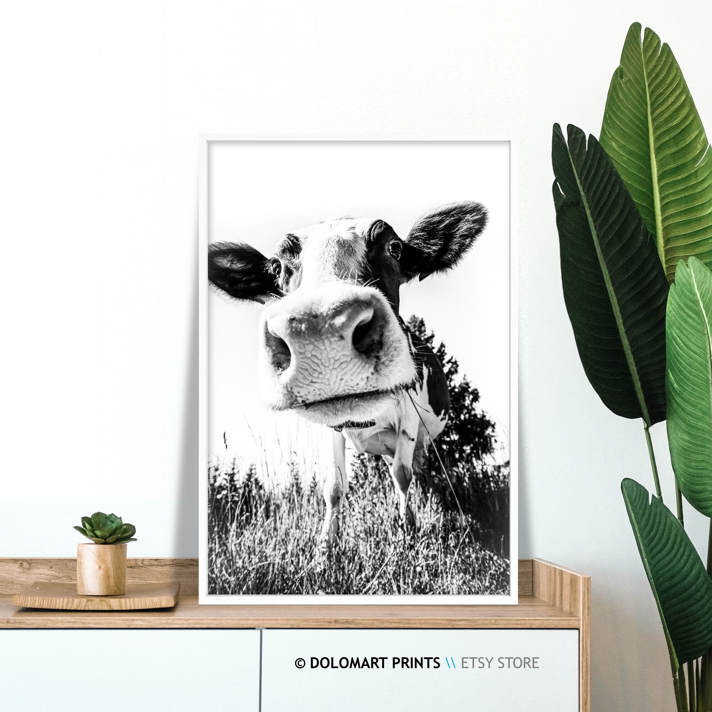 Modern Farmhouse Print, Cow Print, Cow Nursery Print, Farm Animal Wall ...