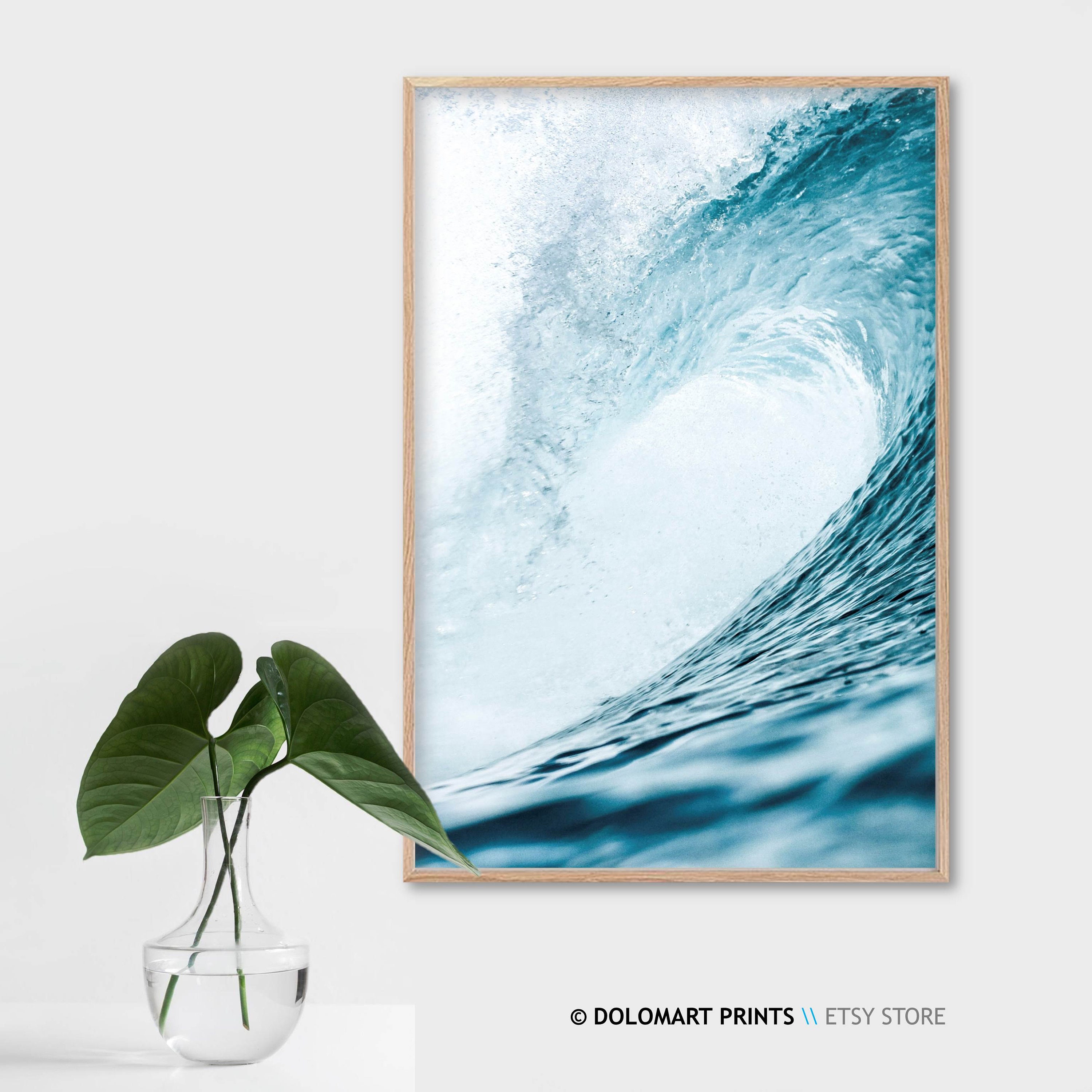 Ocean Wave Print Large Ocean Wave Art Coastal Printable | Etsy