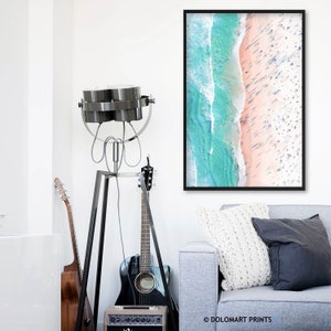 Coastal Printables Set, Teal Poster Set, Gallery Wall Art Bundle, Blue ...