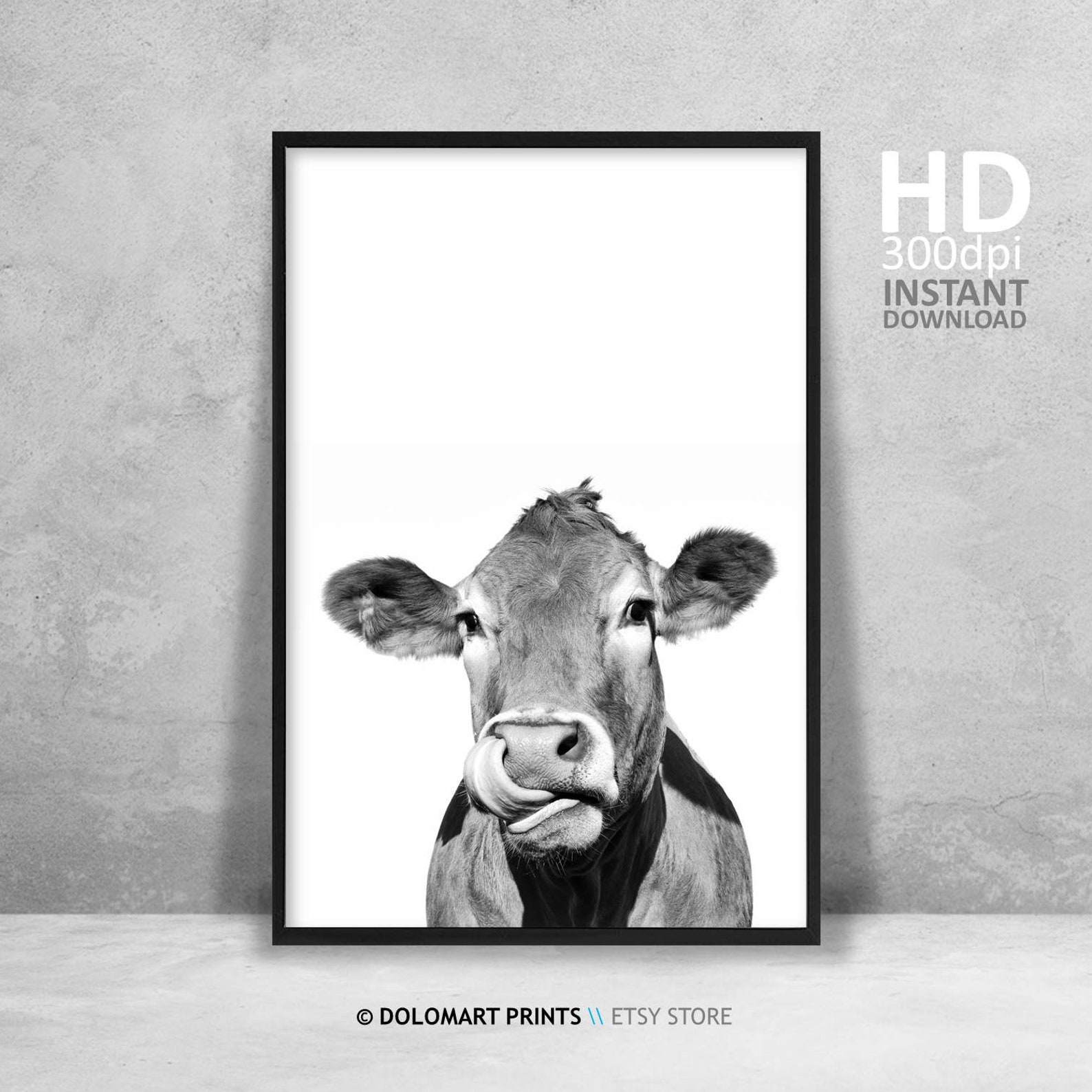 Cow Print Rustic Farmhouse Decor Cow Nursery Print Farm | Etsy