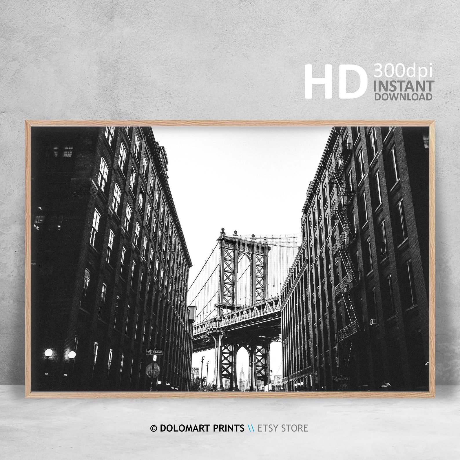 New York Printable Poster Brooklyn Photo Art Contemporary - Etsy