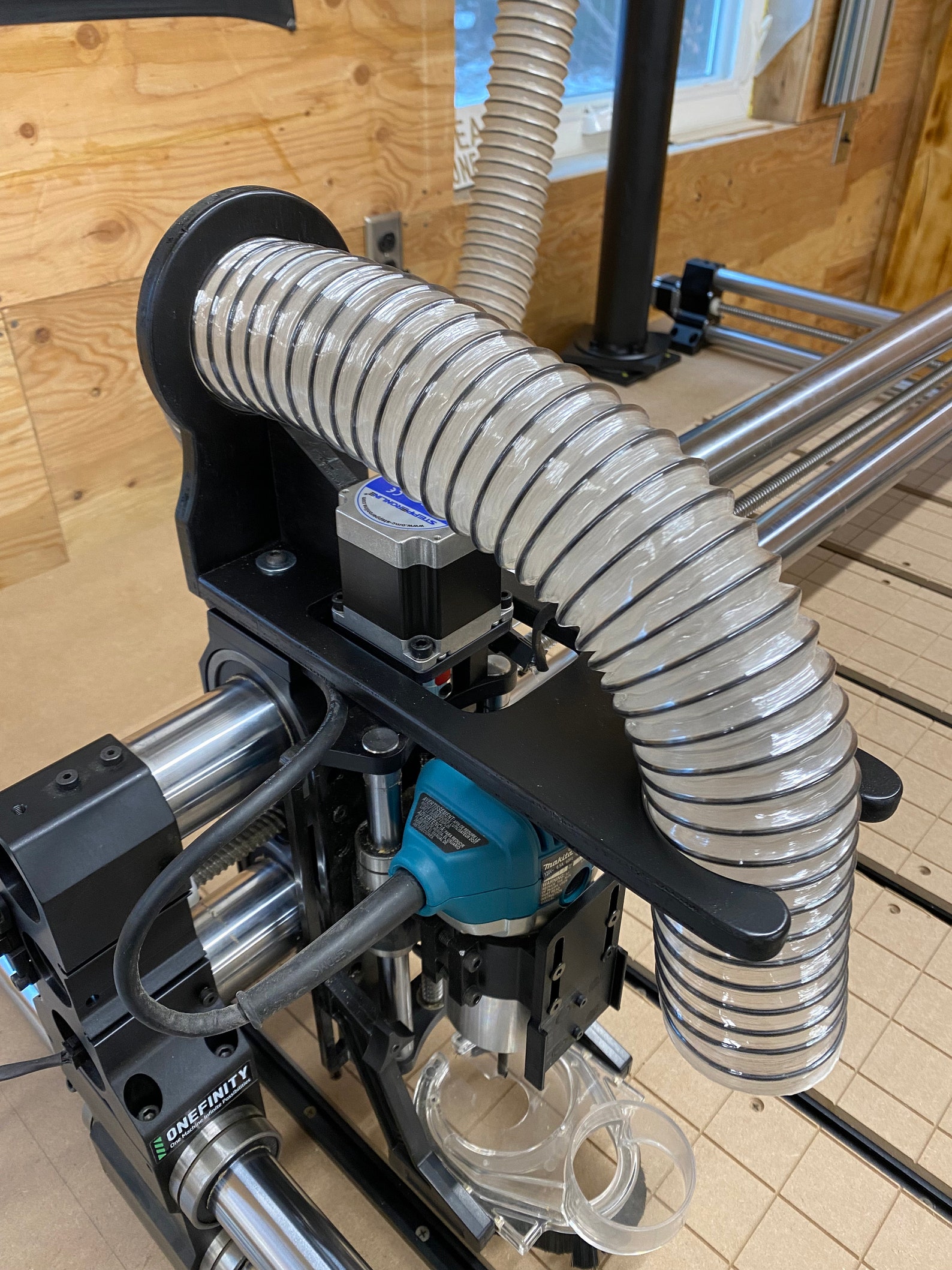 Onefinity Cnc 2 5 Dust Collection Hose Bracket Digital Files Etsy