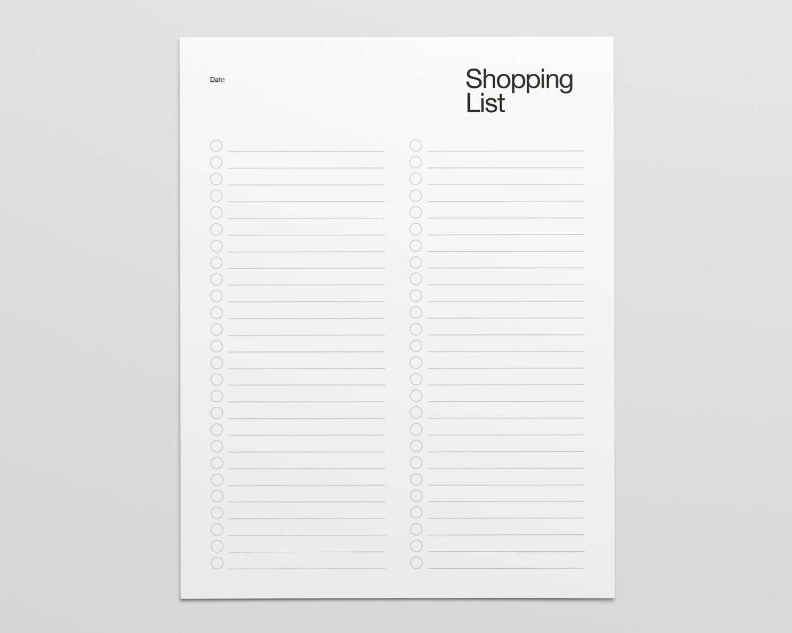 Shopping List Printable Shopping List Shopping Planner to Do List ...
