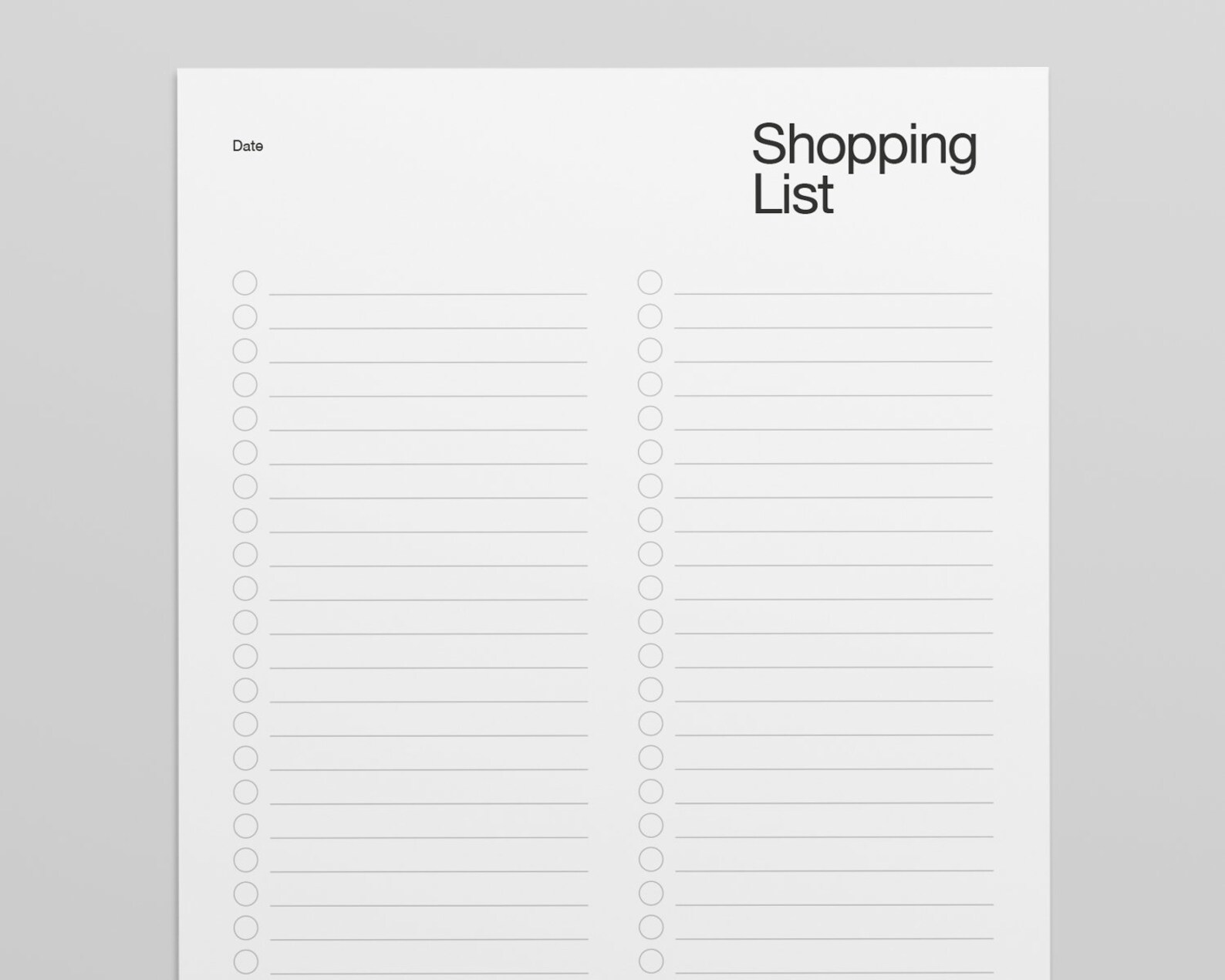 Shopping List Printable Shopping List Shopping Planner to Do List ...