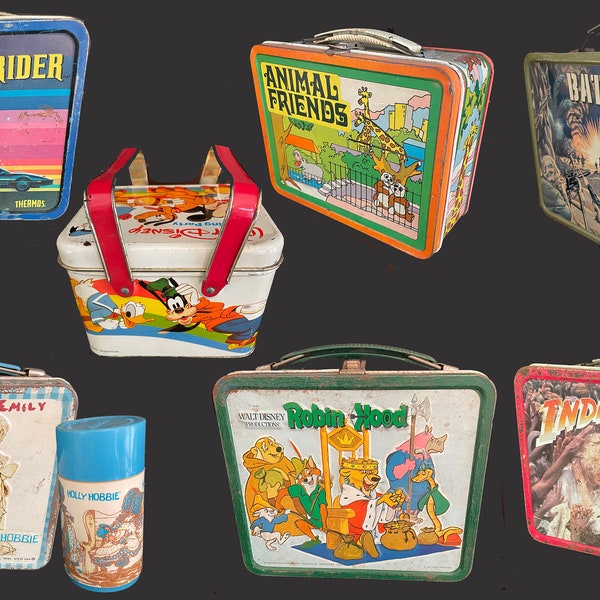 Vintage Lunch Box - Etsy