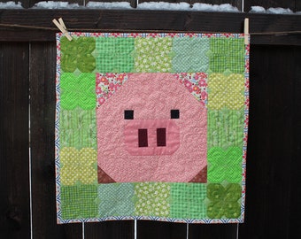 Pig Quilt Pattern | Etsy