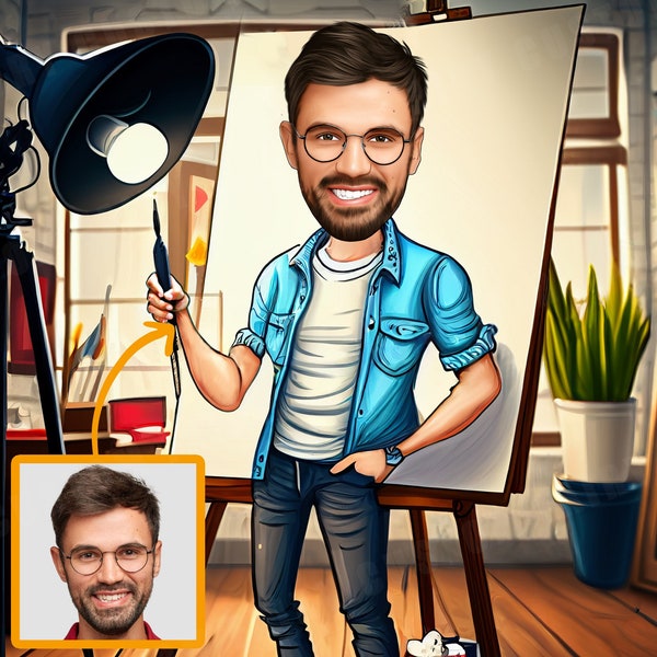 Custom Caricature - Etsy