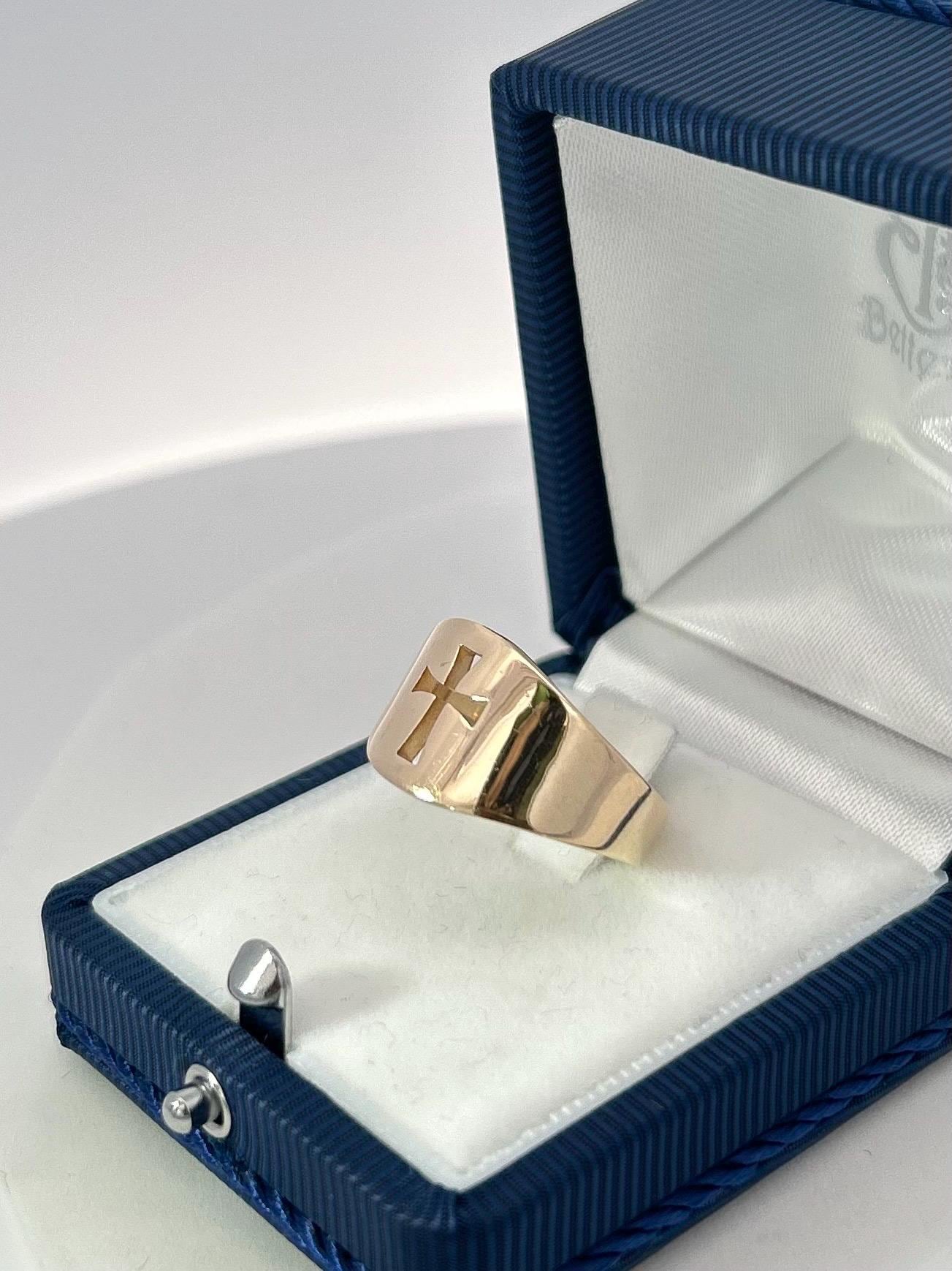 James Avery 14k Thicker Crosslet Ring- Size 6.5 - Etsy