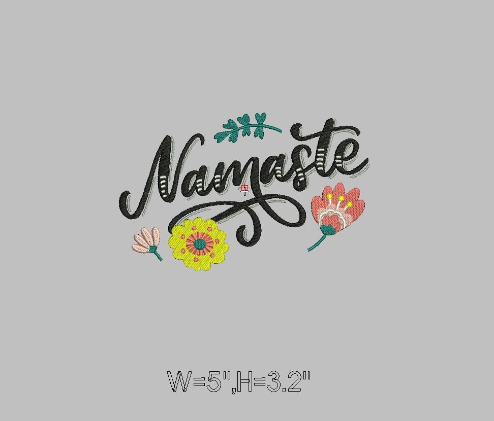 Namaste Floral Embroidery Designs/ Namaste Floral/ Indian Namaste ...