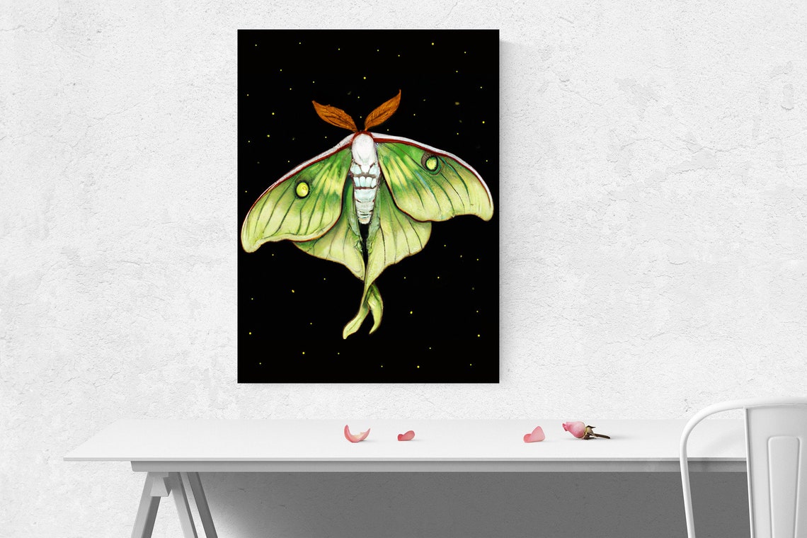 Luna Moth (matte Art Print) - Etsy