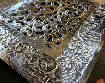 Metal platter | Etsy