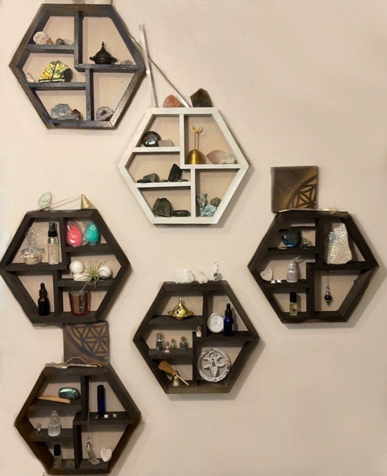 Crystal Display Shelf Feng Shui Decor Floating Shelf | Etsy