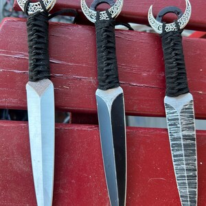 Handcrafted Boline Knife: White Handle Witchcraft Altar Tool - Etsy