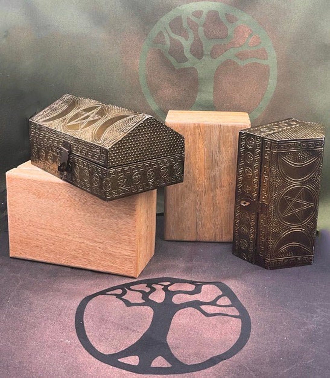 Unique Handmade Tarot Card Storage. Gorgeous Altar Boxes Protect Your ...