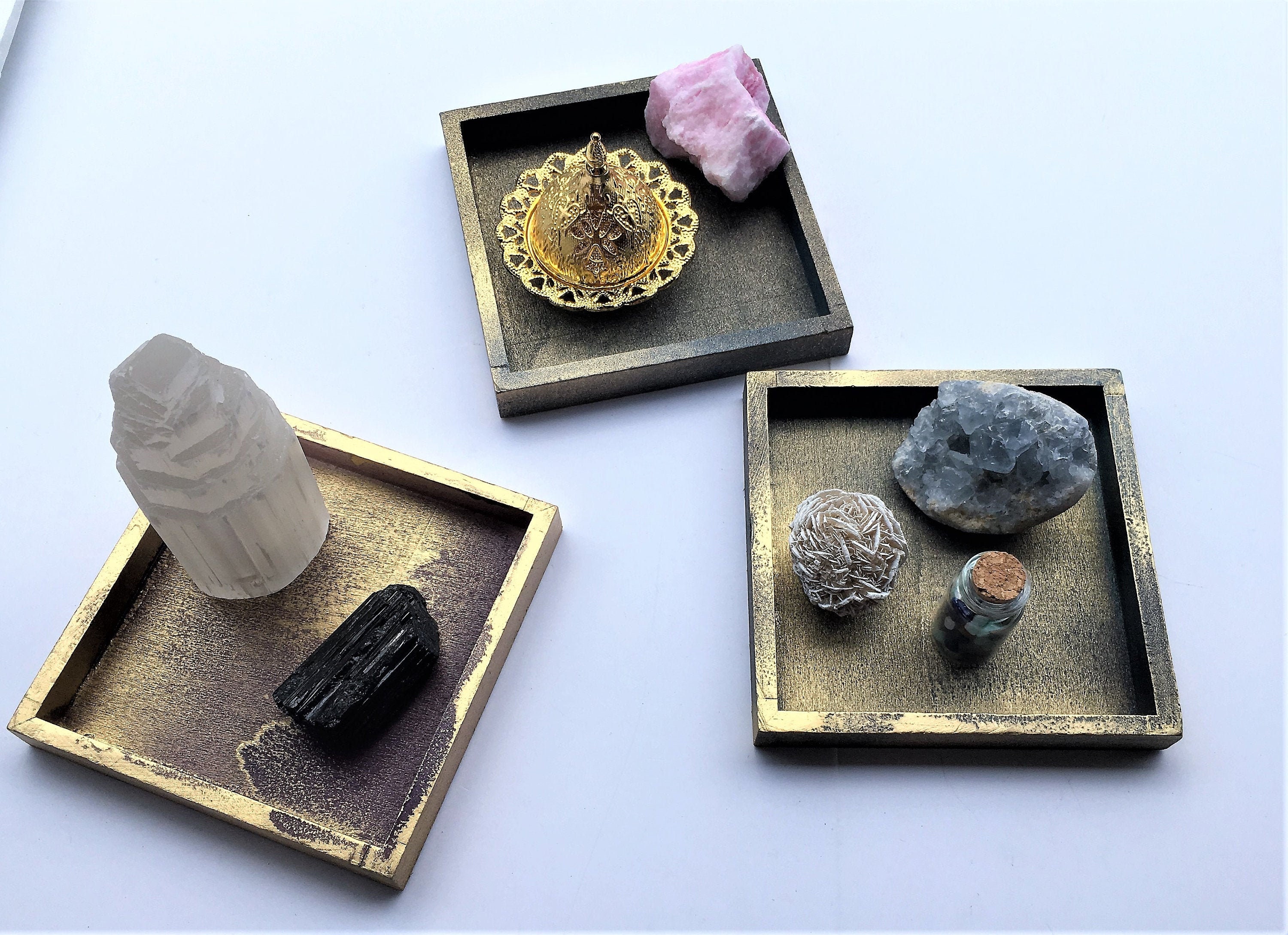 Tray for Crystals Crystal Display Crystal Tray Witchy Home | Etsy