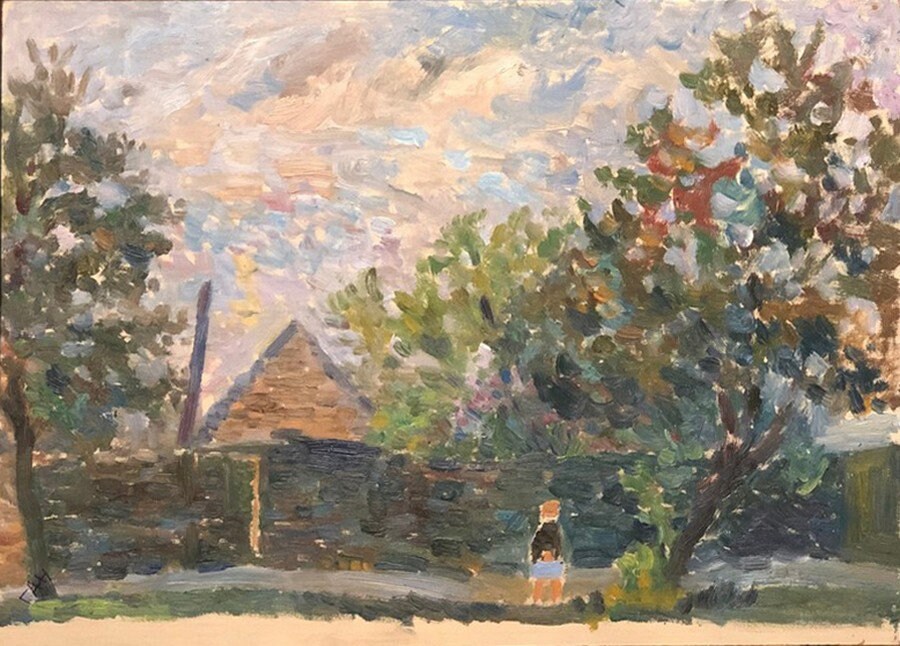 Art & Collectibles Painting Original Vintage Russian Impressionism ...