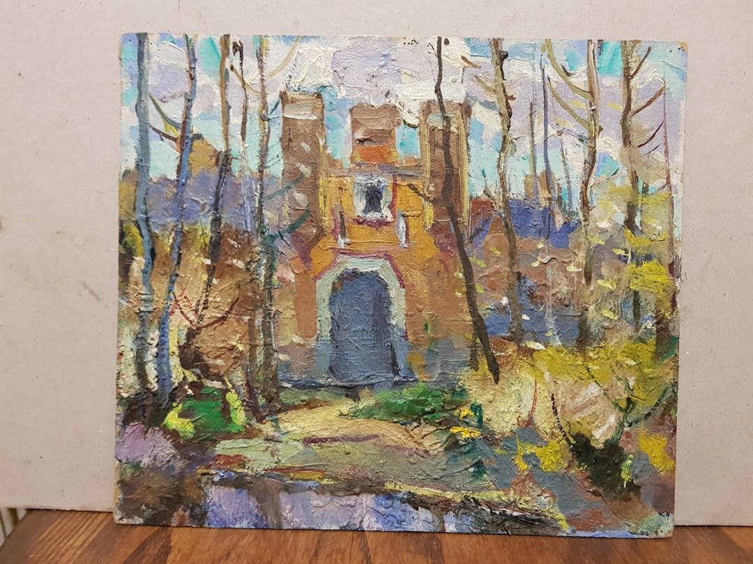 Golden Gate, Ukrainian Vintage Painting by Aleksey Matushenko. Oil on ...