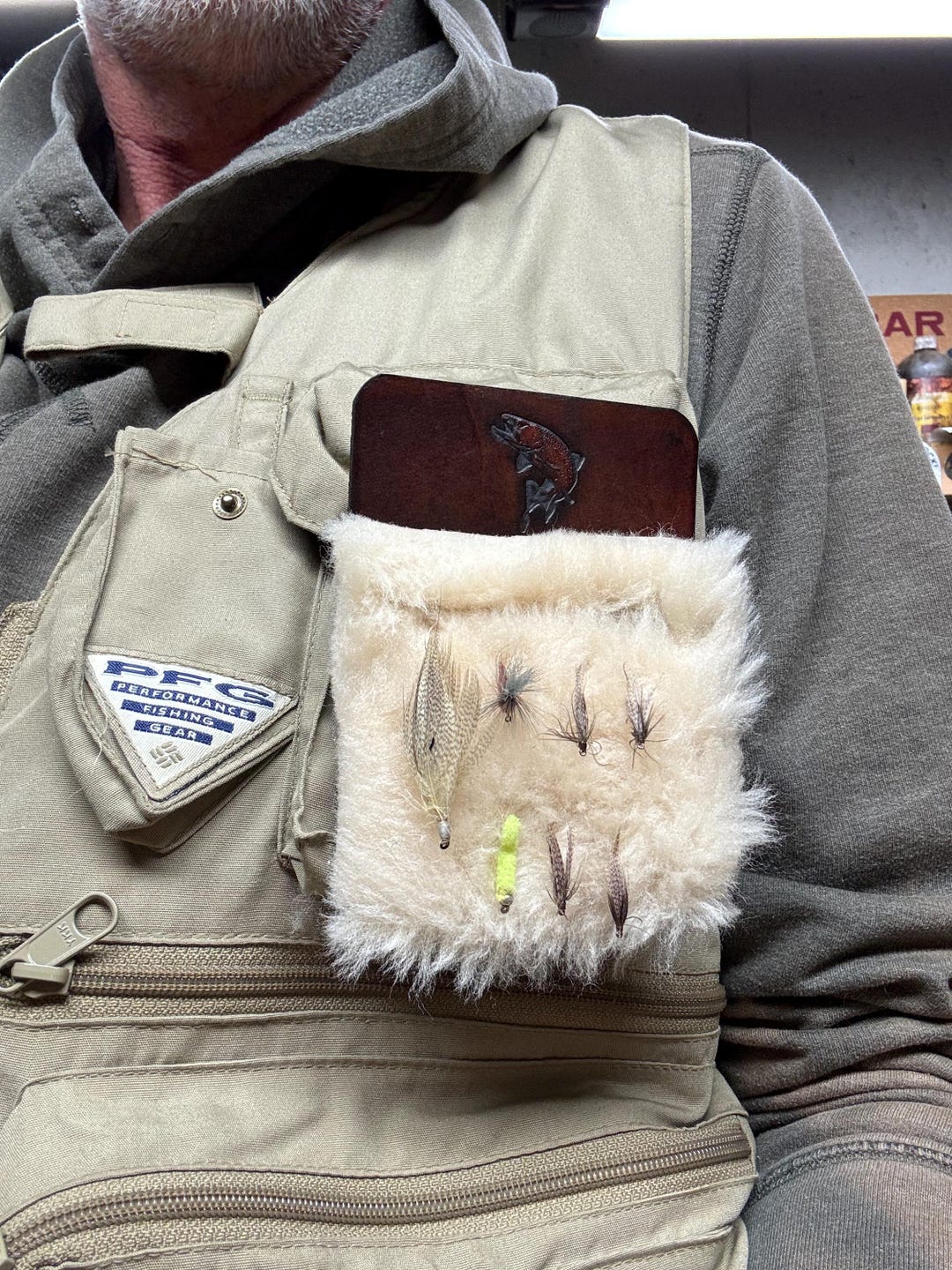 Fly Fishing Patch, Custom Fishing Accessories, Sheepskin Tackle ...