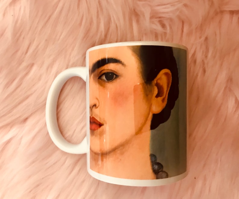 Frida Kahlo Portrait Mug, Personalized Ceramic Coffee Cup - Etsy