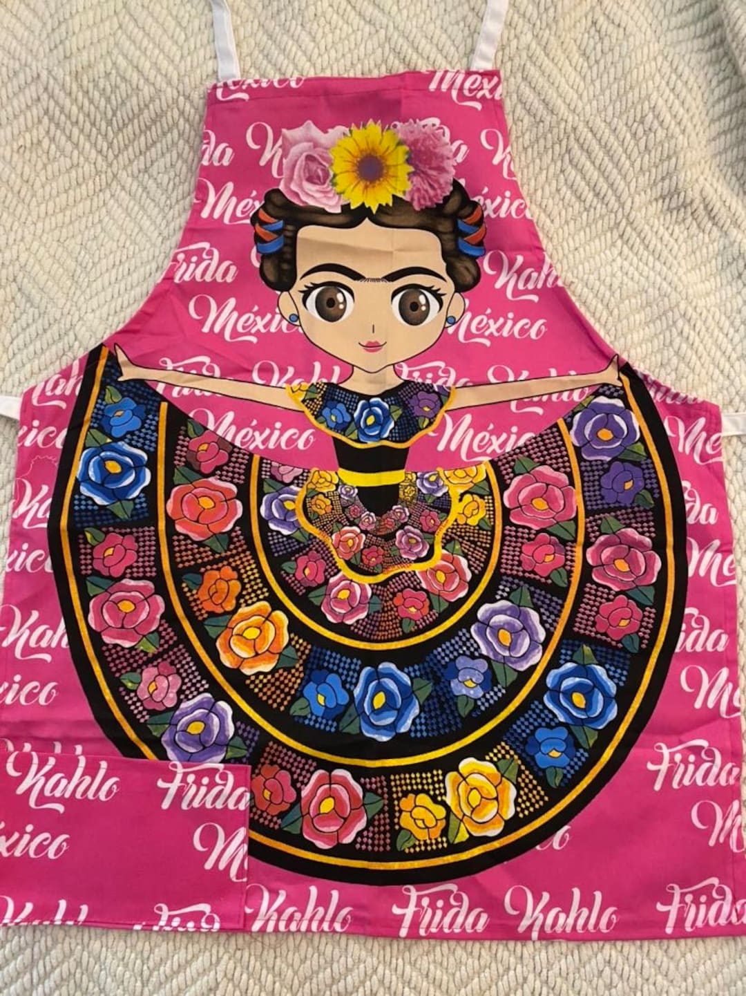 Frida Kahlo Apron Little Frida Apron Parrots Chiapas - Etsy