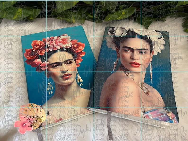 Frida White Flowers Notebook. Journal. May Be Personalized. - Etsy