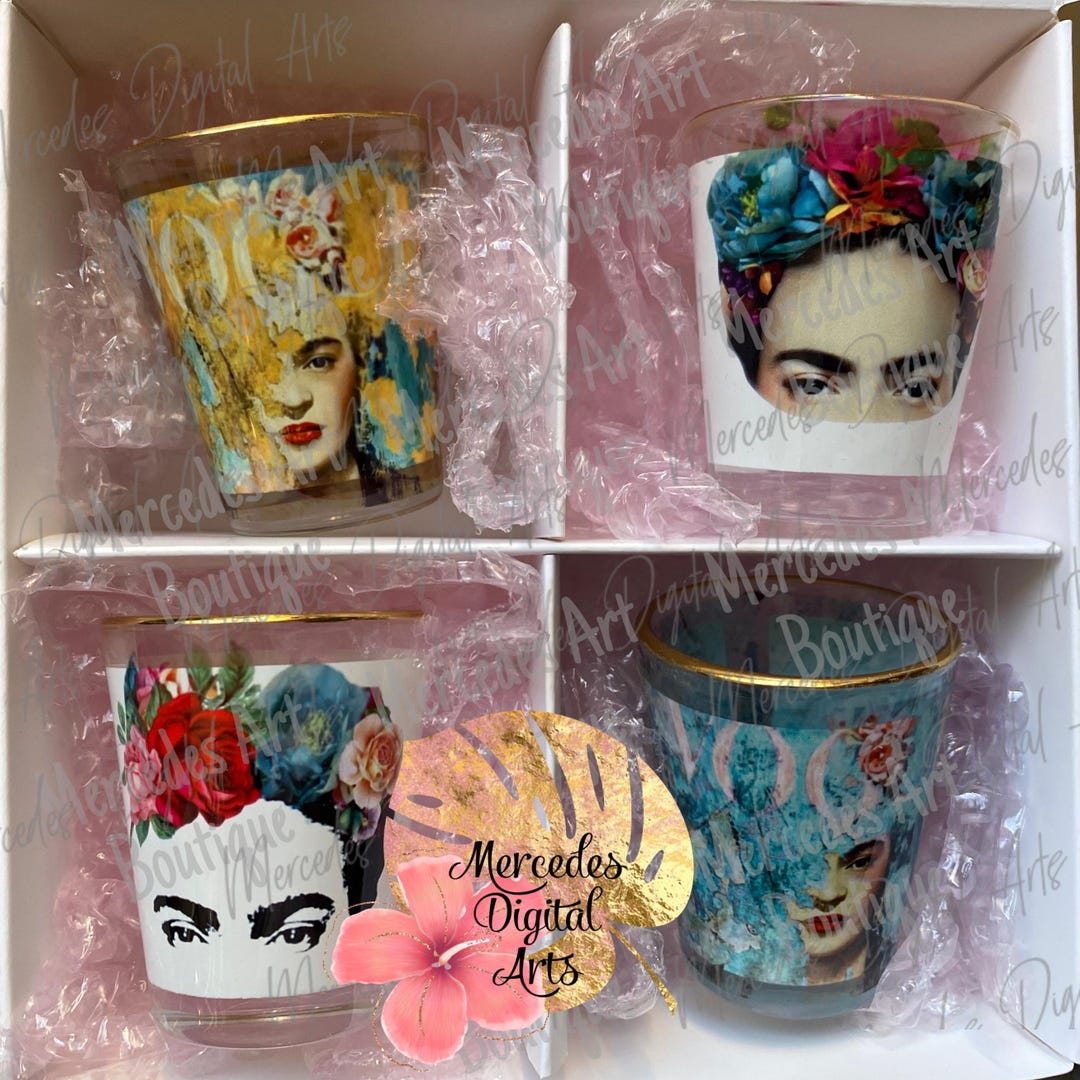 Frida Shot Glass Frida Tequila Shot Glass Set. Shooter Glass Set ...