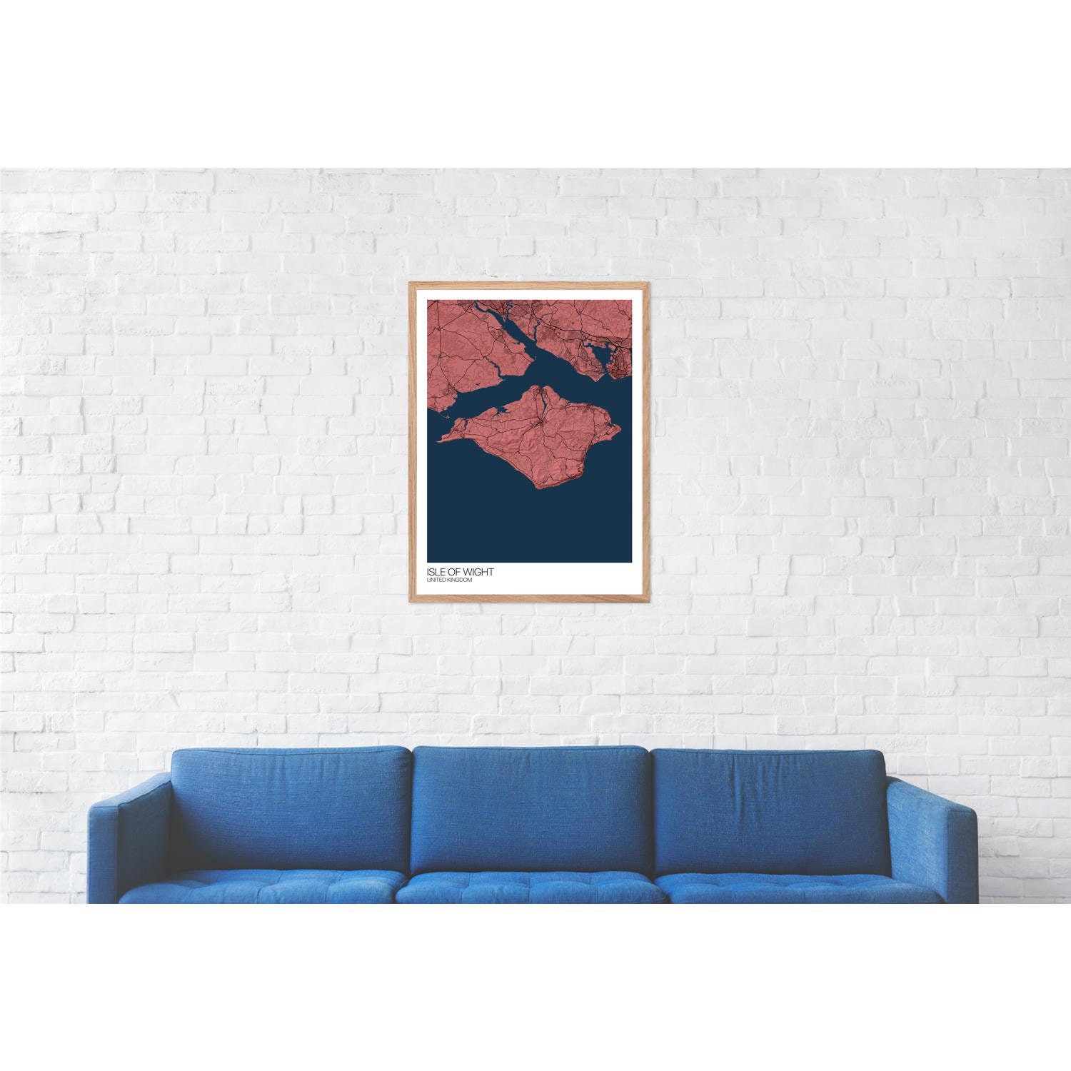 Isle of Wight Topographic Map Print Many Colours Fast - Etsy UK