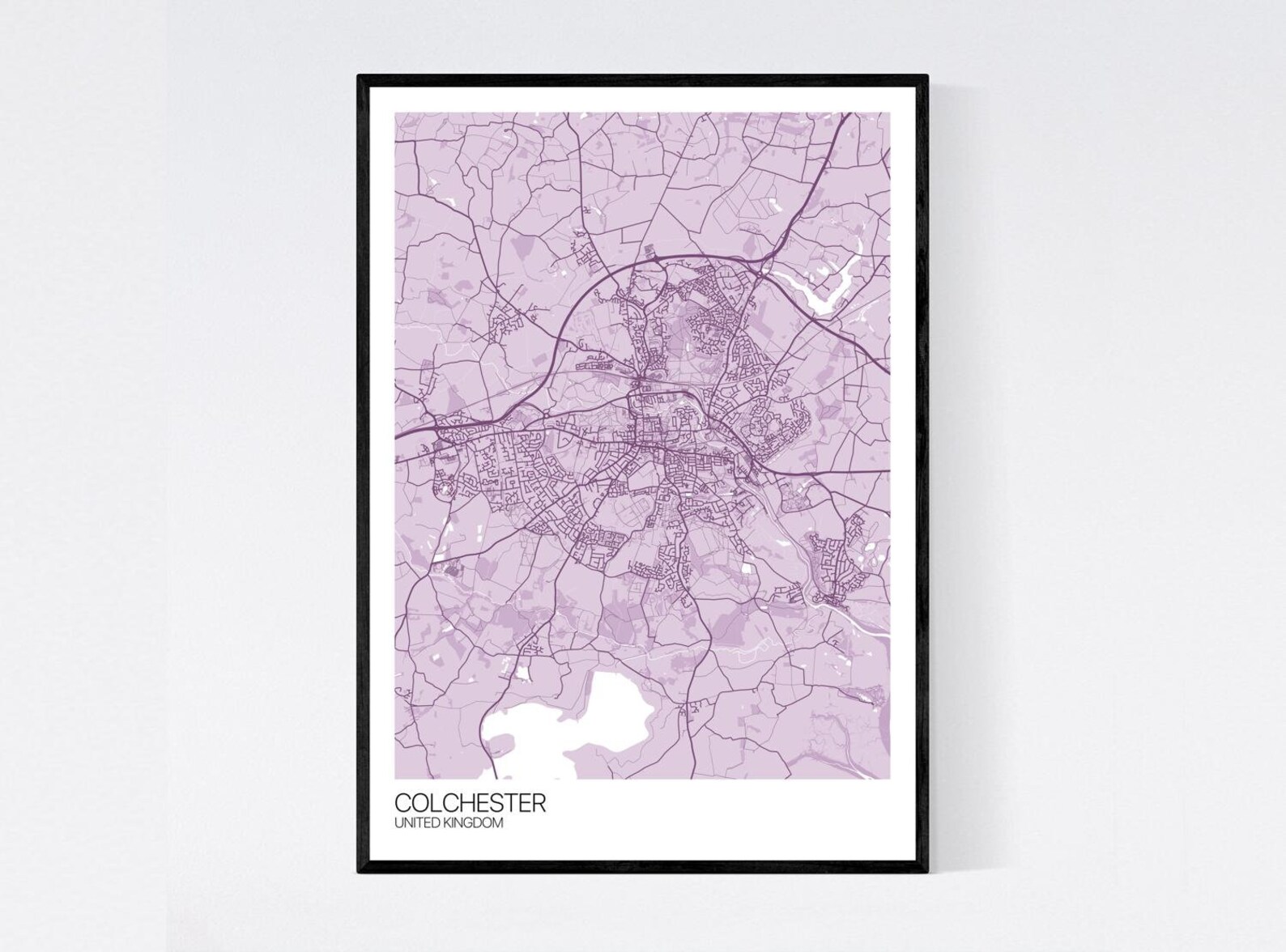 Colchester United Kingdom City Map Art Print Many Styles - Etsy UK
