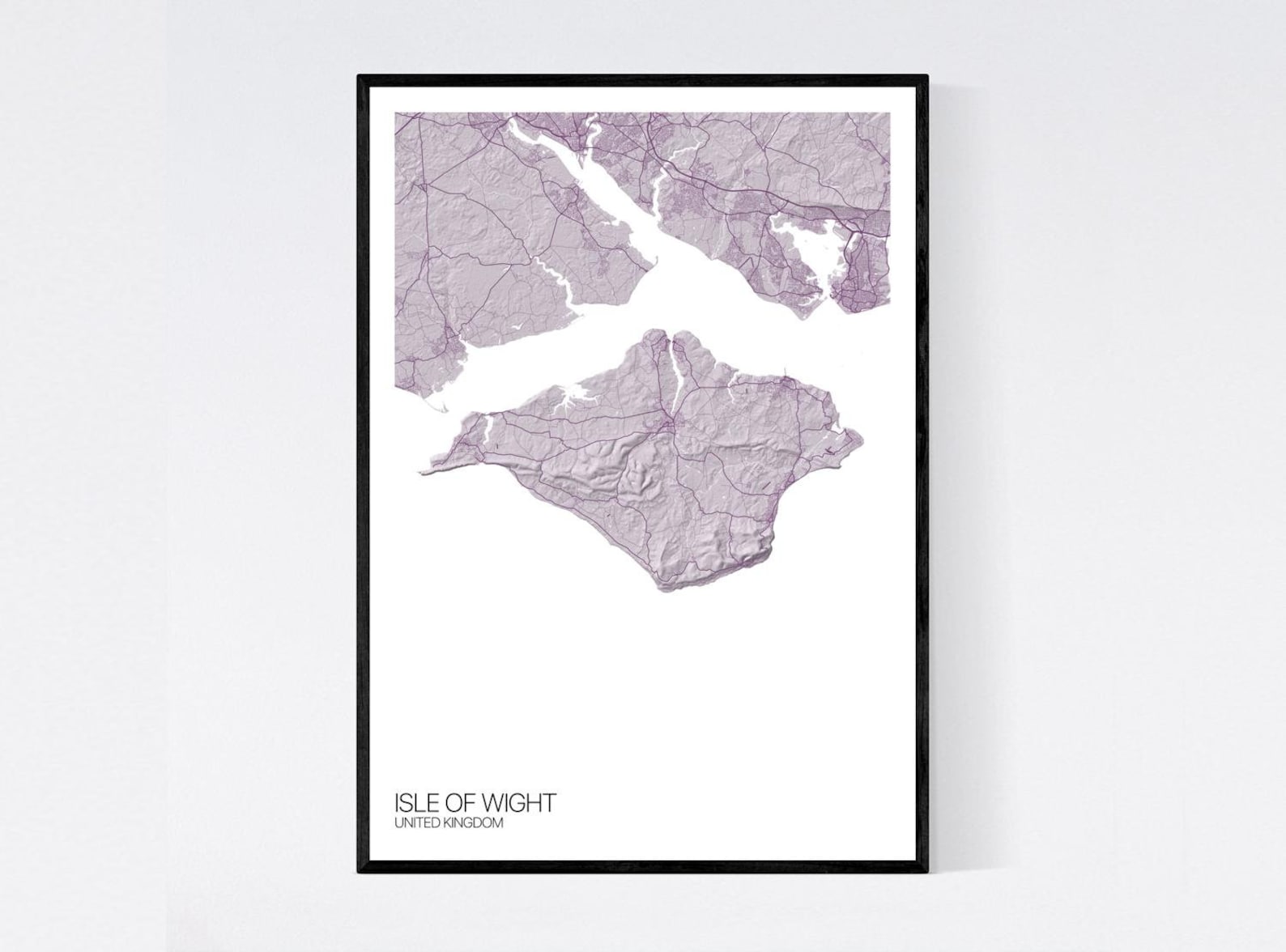 Isle of Wight Topographic Map Print Many Colours Fast - Etsy UK