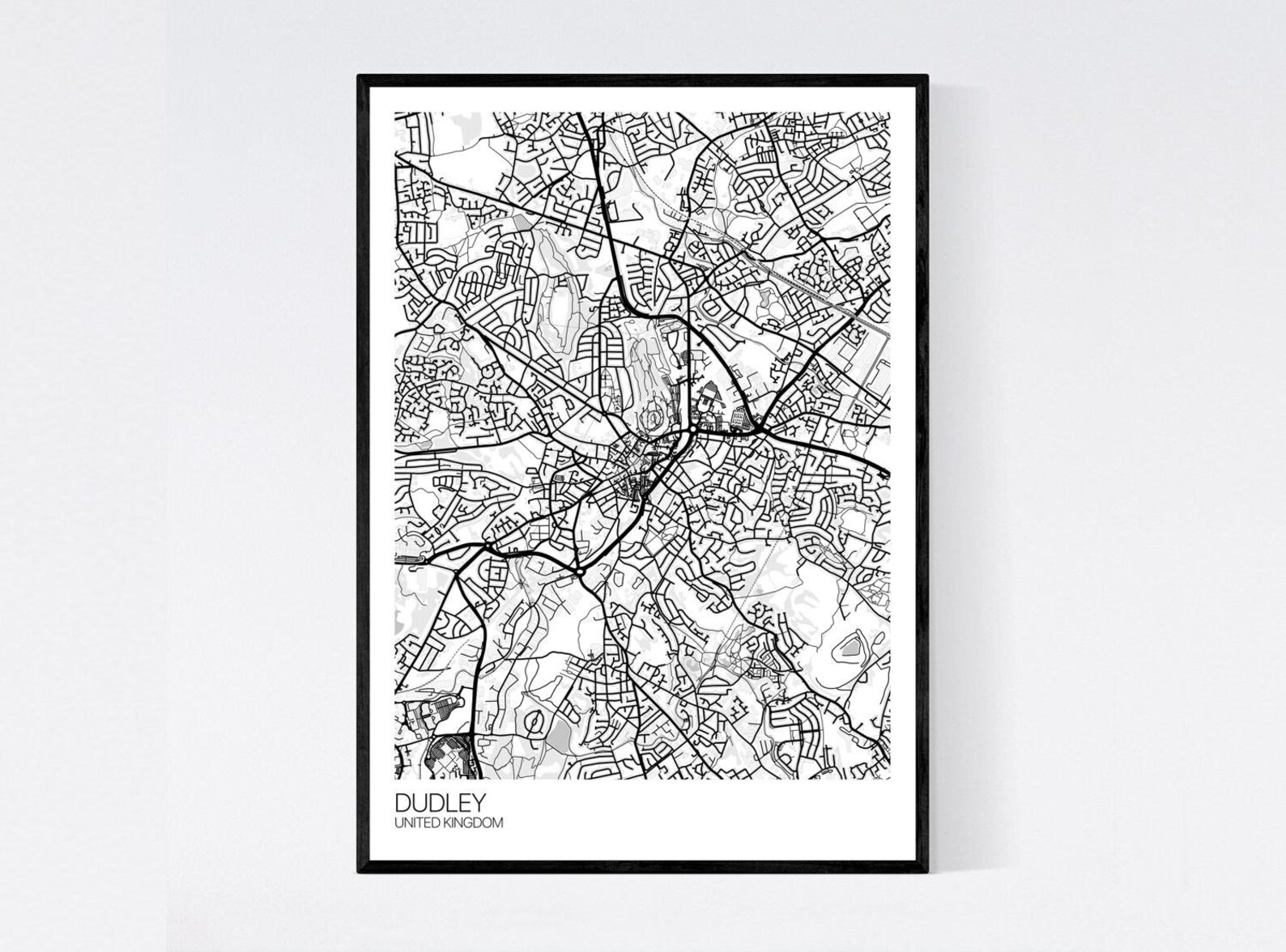Dudley United Kingdom City Map Art Print Many Styles | Etsy