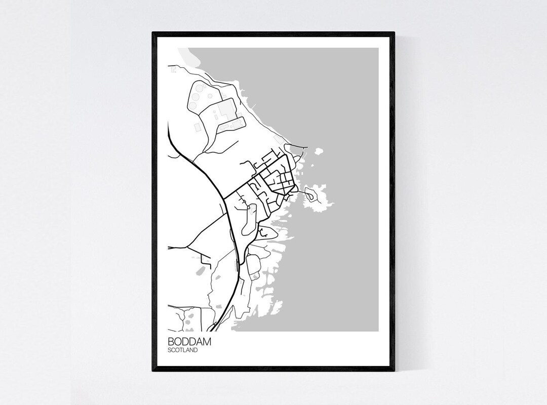 Boddam Scotland Map Art Print Many Styles 350gsm Art - Etsy