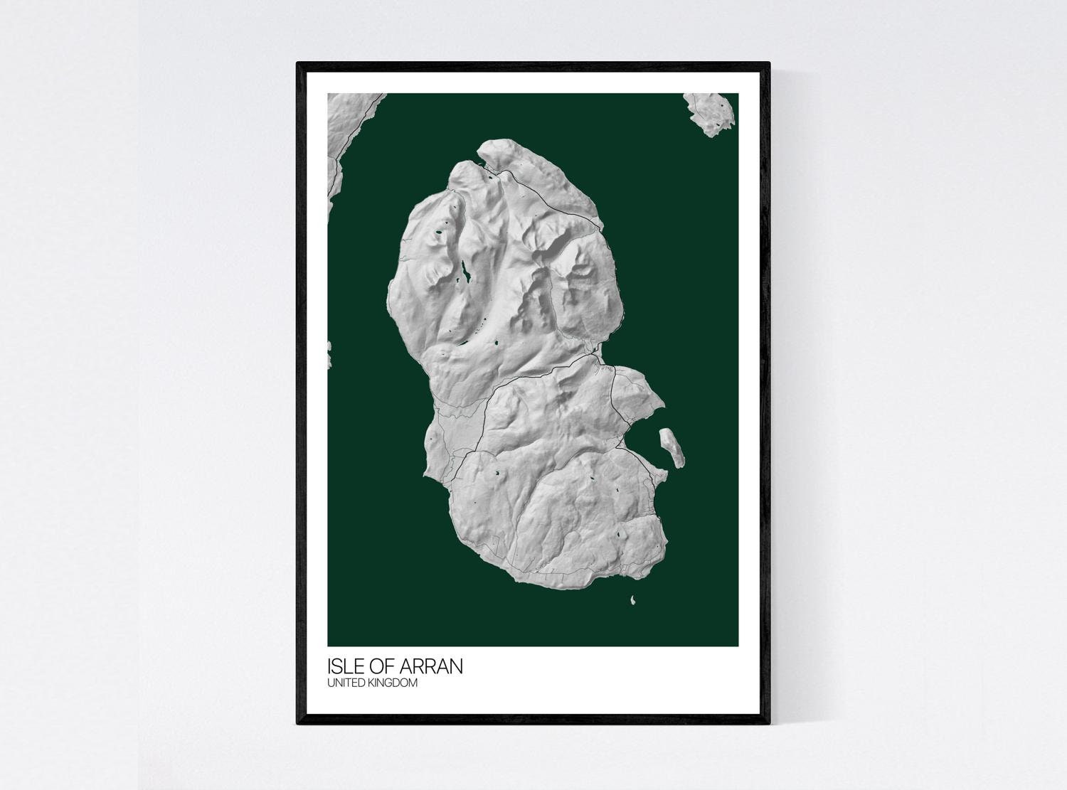Isle of Arran Topographic Map Print Many Colours Fast | Etsy